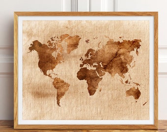 World Map of Seasonal Zones & Areas - Etsy