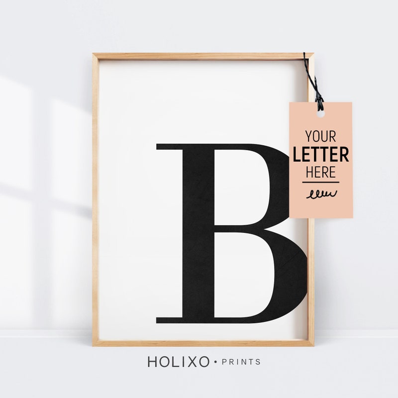 Letter B Poster - Etsy