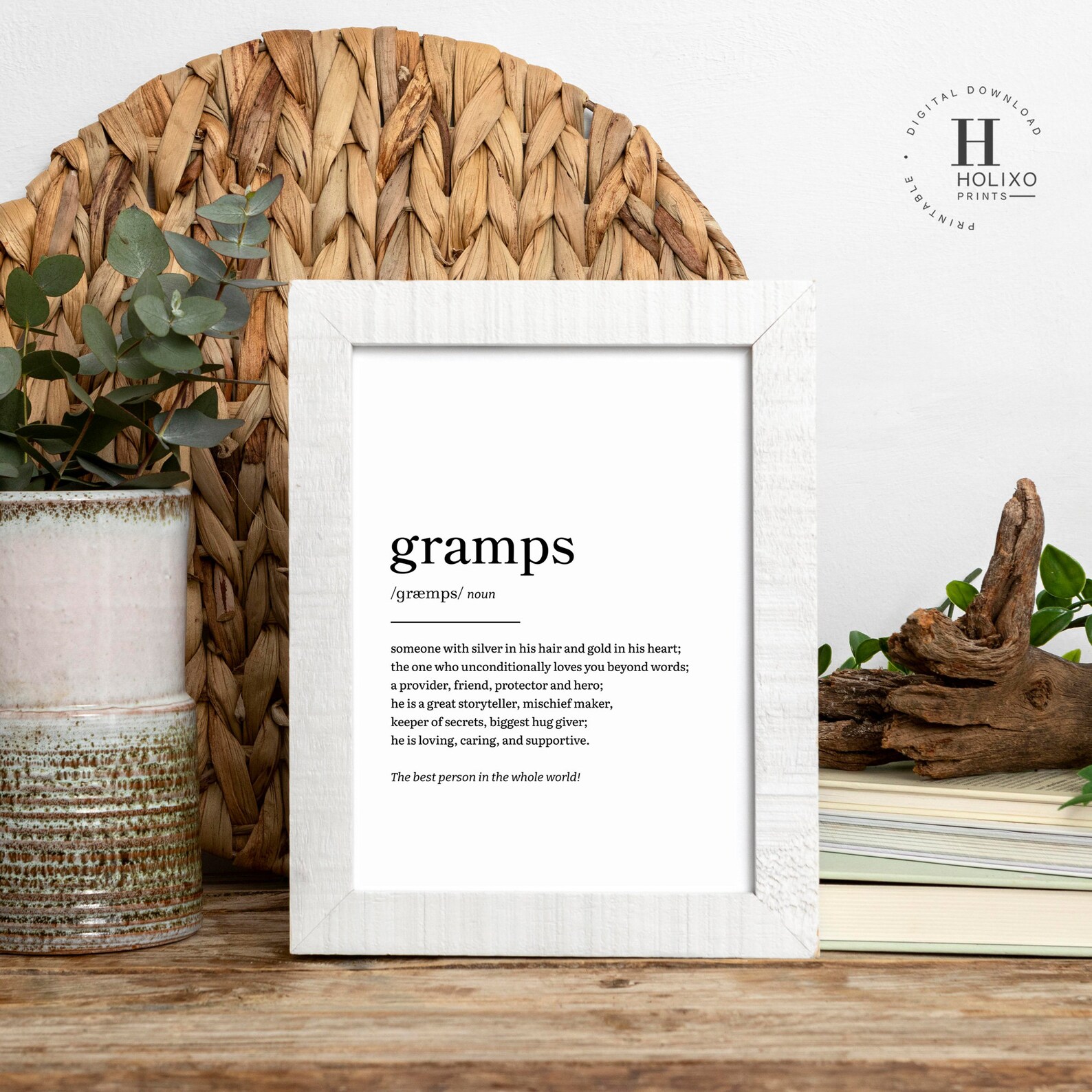 Gramps Definition, Gramps Gift, Gifts for Gramps, Fathers Day Gift ...