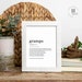 Gramps Definition, Gramps Gift, Gifts for Gramps, Fathers Day Gift ...