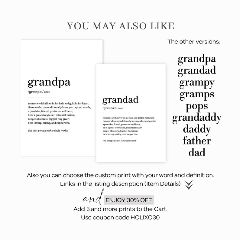 Grandaddy Grandfather Gift, Fathers Day Gifts for Grandfather Grandaddy ...