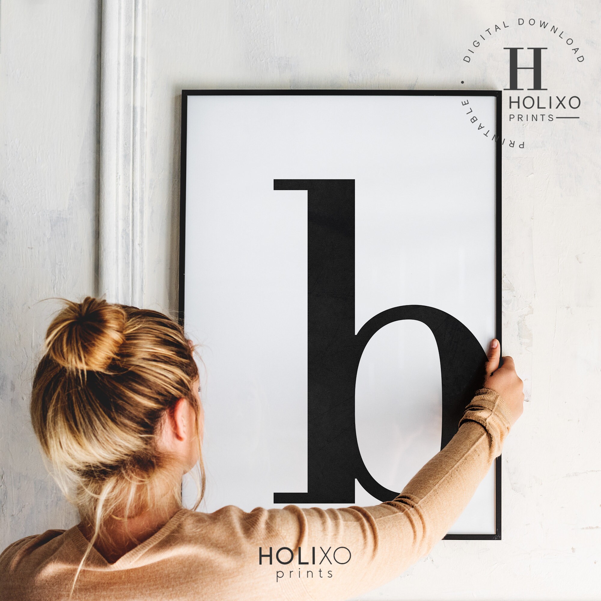 Custom Letter Wall Decor Scandinavian Print Minimalist Wall - Etsy