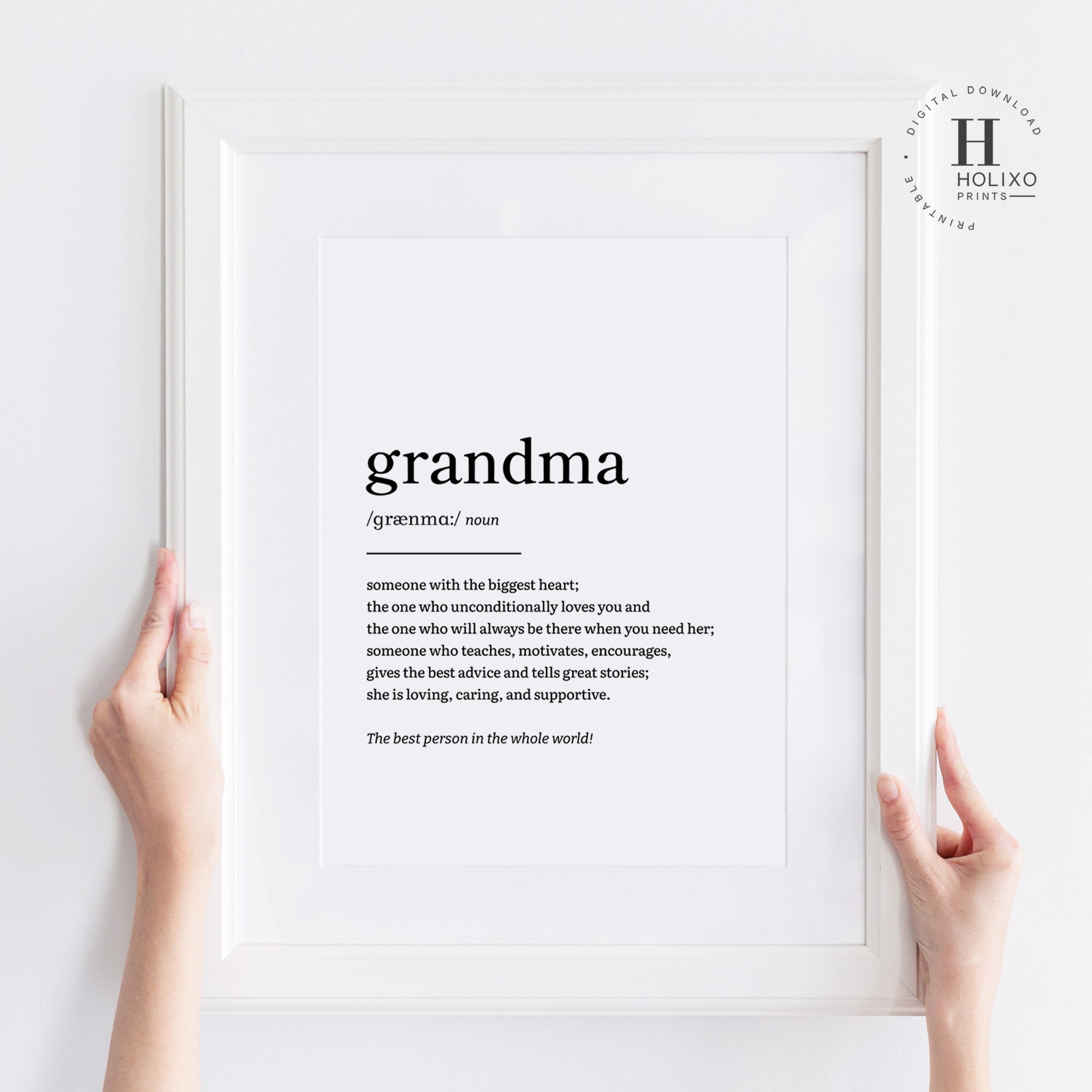 Grandmother Grandma Definition Grandma Gift Gifts for | Etsy
