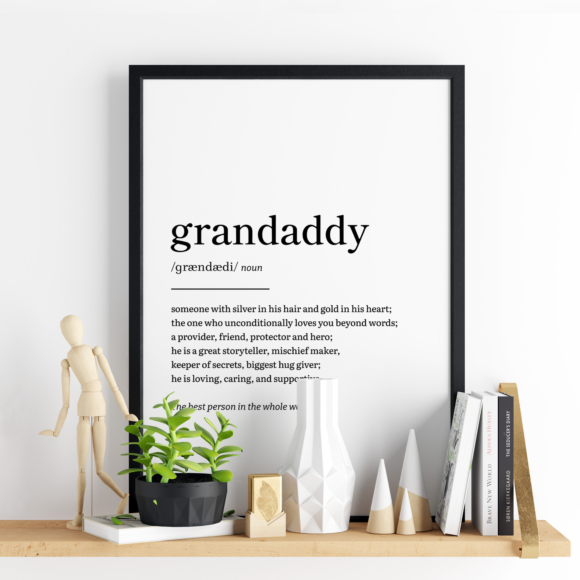 Grandaddy Grandfather Gift, Fathers Day Gifts for Grandfather Grandaddy ...