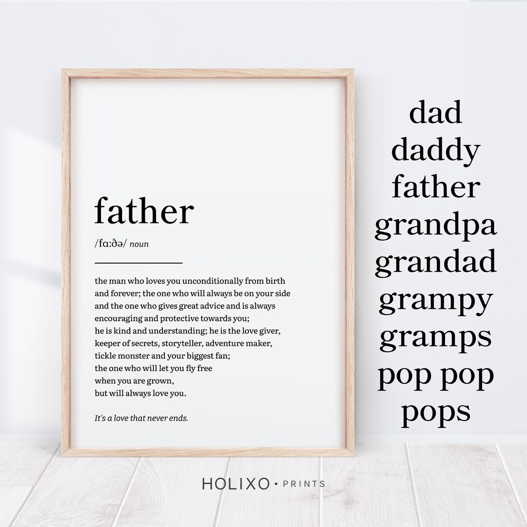 Father Definition, Father Gift Ideas, Gifts for Father, Daughter Gifts ...