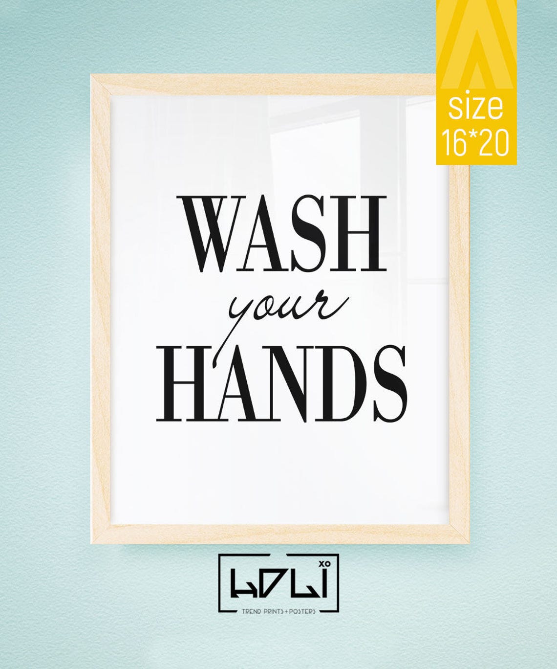 Wash Your Hands Print Bathroom Sign Wash Your Hands Bathroom - Etsy