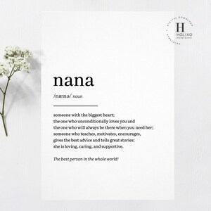 Nana Definition, Nana Gift, Gifts for Nana, Mothers Day Gift, Nana ...