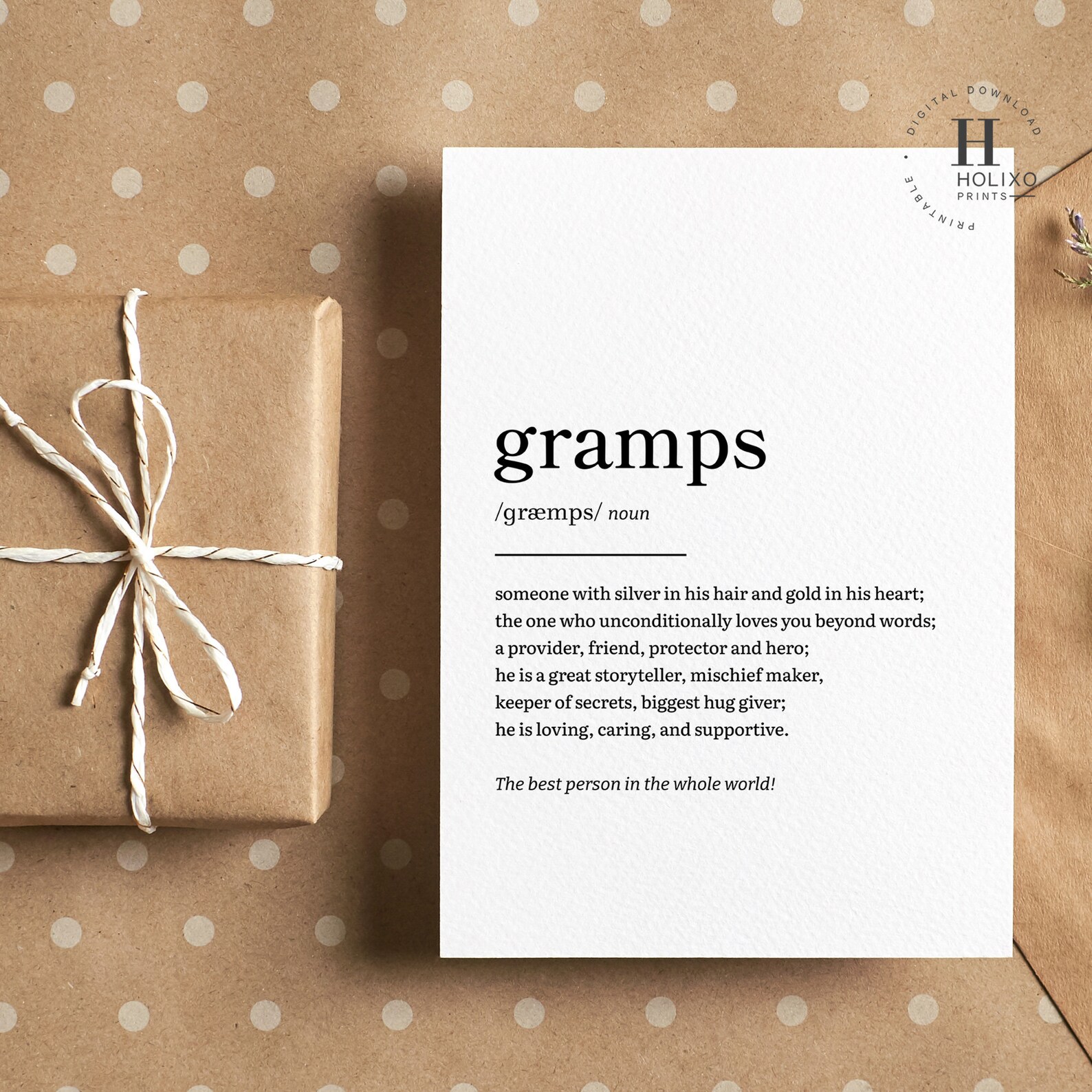 Gramps Definition Gramps Gift Gifts for Gramps Fathers Day - Etsy