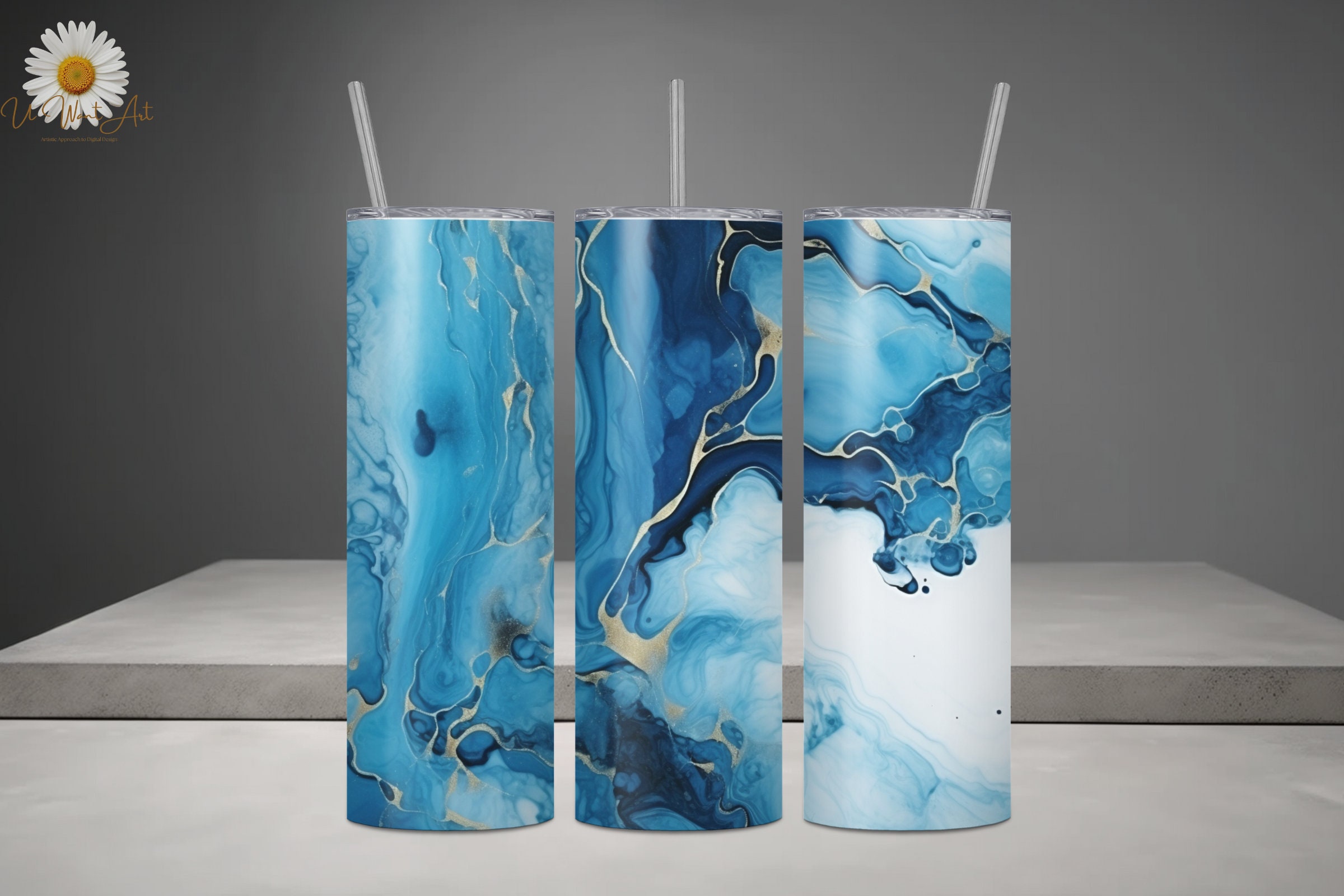 Blue Marble Tumbler 20 Oz Tumbler Wrap, Digital Download PNG ...