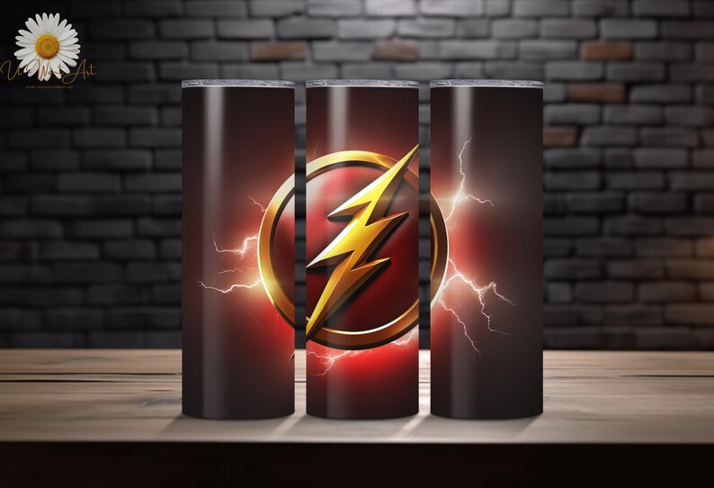 Flash Logo Tumbler Wrap, Sublimation Design (digital Download PNG) - Etsy