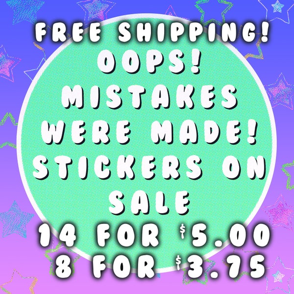 Oops Stickers - Etsy