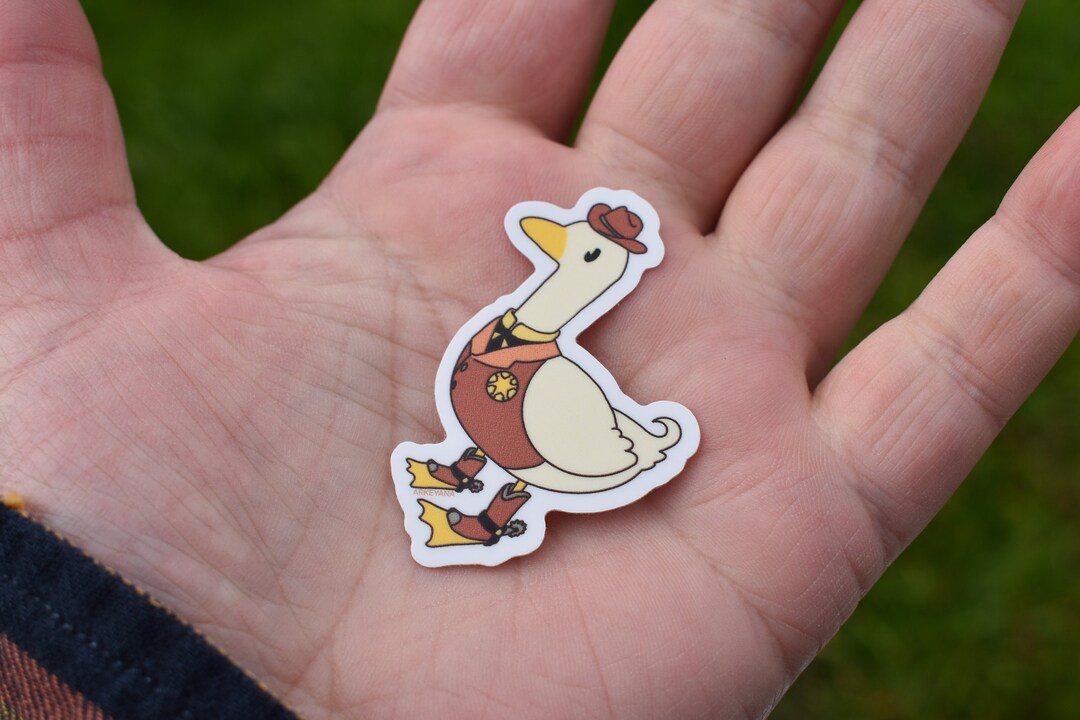 Duck Sheriff, There's a New Sheriff in Town, Cute Bird Sticker Art ...