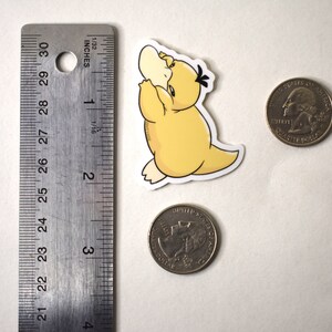Cute Psyduck Squish Faced Sticker, Kawaii Duck Sticker, Psyduck Laptop ...