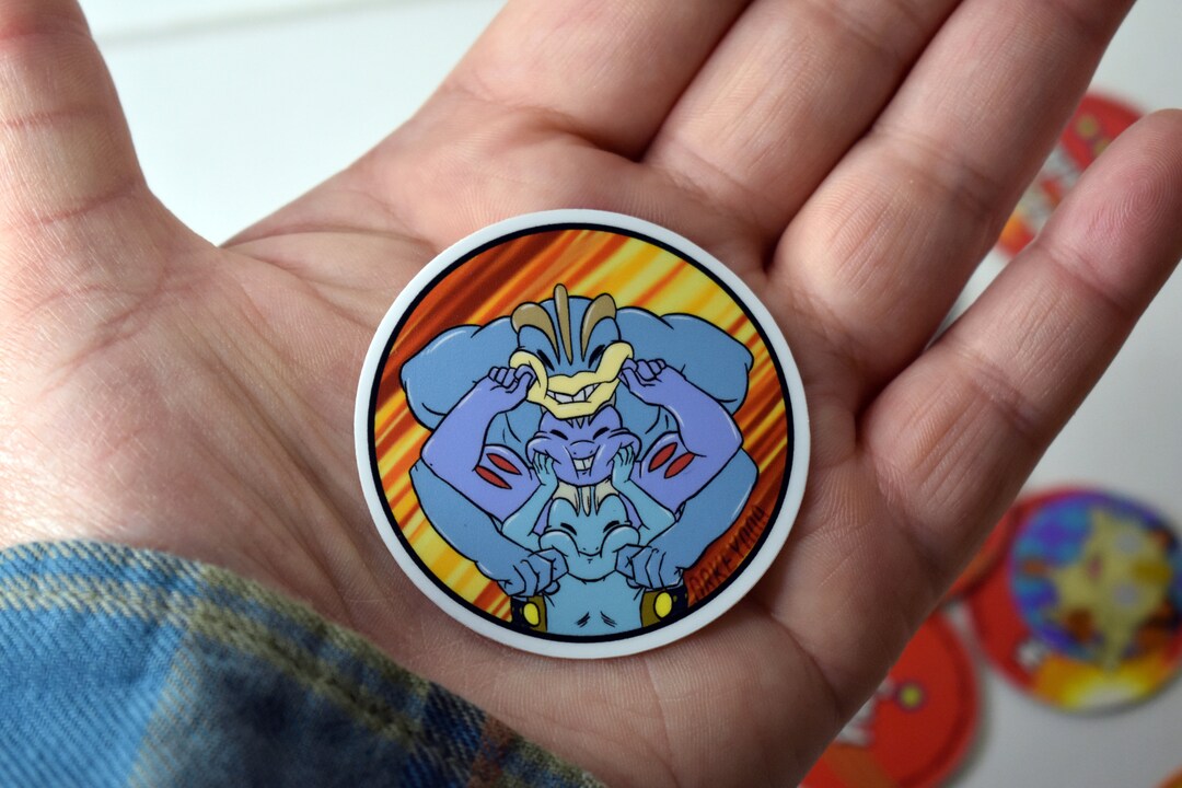Machop Sticker, Machoke Sticker, Machamp Sticker, Gym Decor, Work Out ...