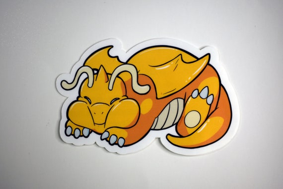 Squish Face Dragonite Dragonite Sticker Dragon Sticker Cute | Etsy