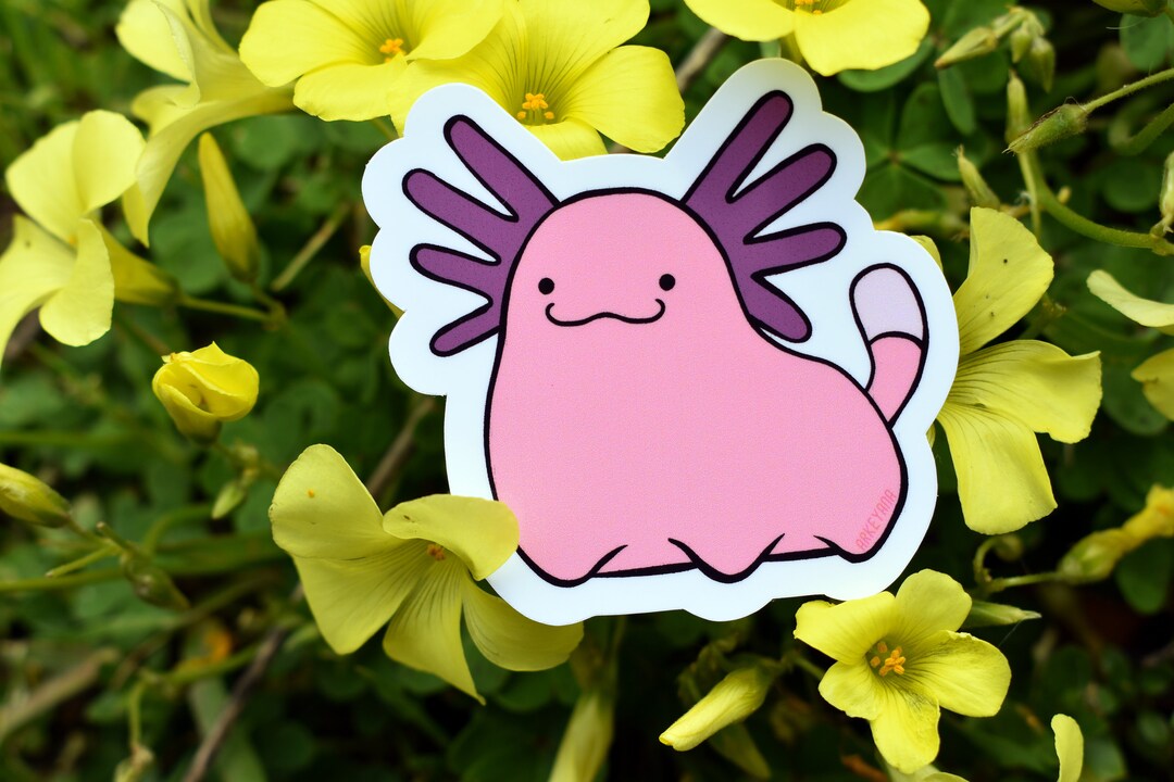 Beta shiny Wooper Pokémon Pink Design Axolotl Inspired, Cute Pink ...