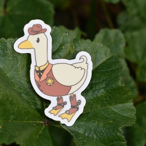 Duck Sheriff, There's a New Sheriff in Town, Cute Bird Sticker Art ...