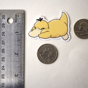 Cute Psyduck Squish Faced Sticker, Kawaii Duck Sticker, Psyduck Laptop ...