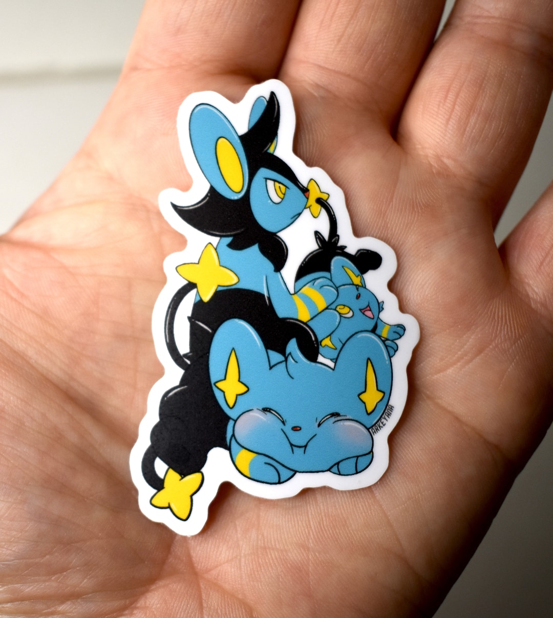 Cute Shinx Sticker, Cool Luxio Sticker, Cute Sweet Family Pokemon ...
