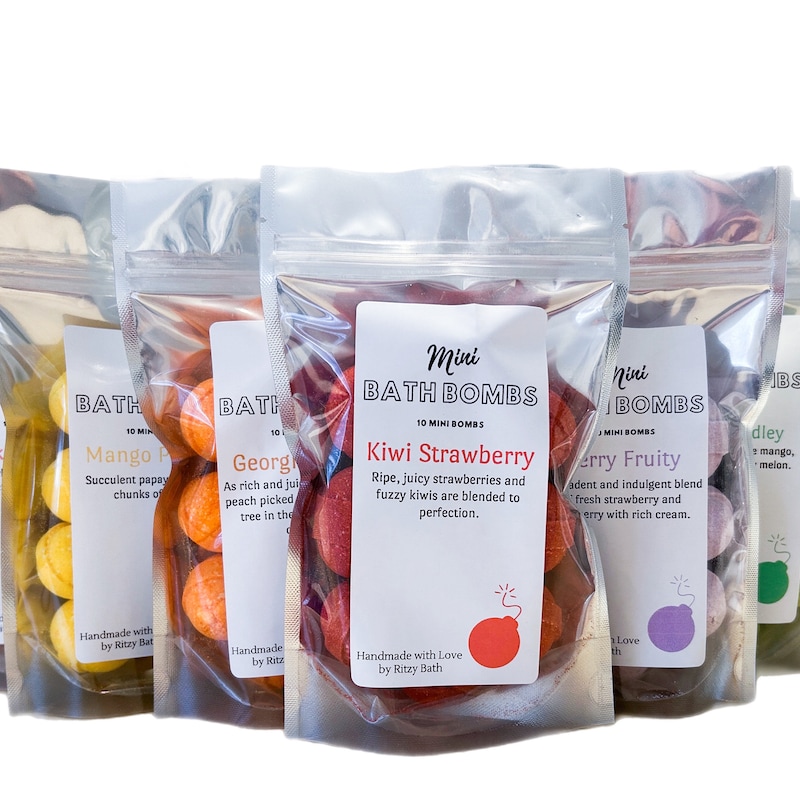 Natural Bath Bomb Mini - Etsy