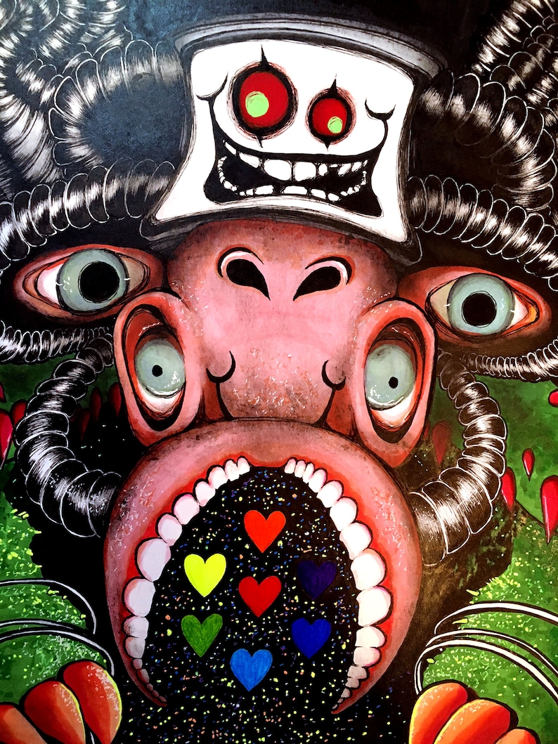 Omega Flowey (undertale) - 9"x12" Original Illustration - Etsy
