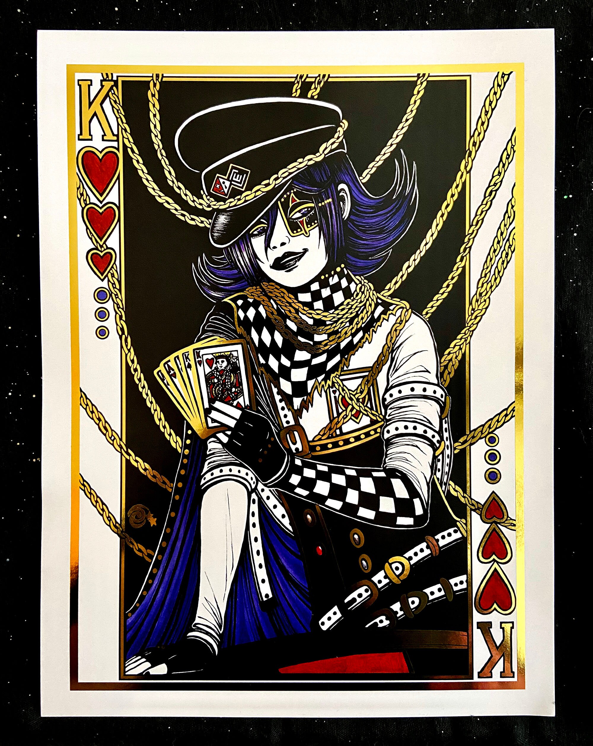Kokichi Ouma Danganronpa V3 Gold Foil Art Print - Etsy