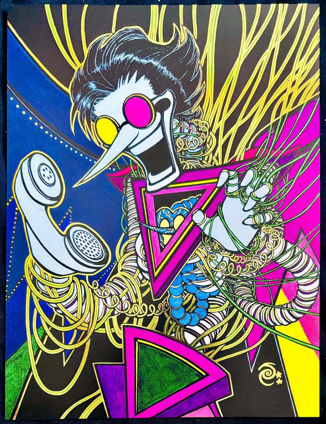Spamton NEO — Deltarune — 9"x12" GOLD FOIL Art Print - Etsy
