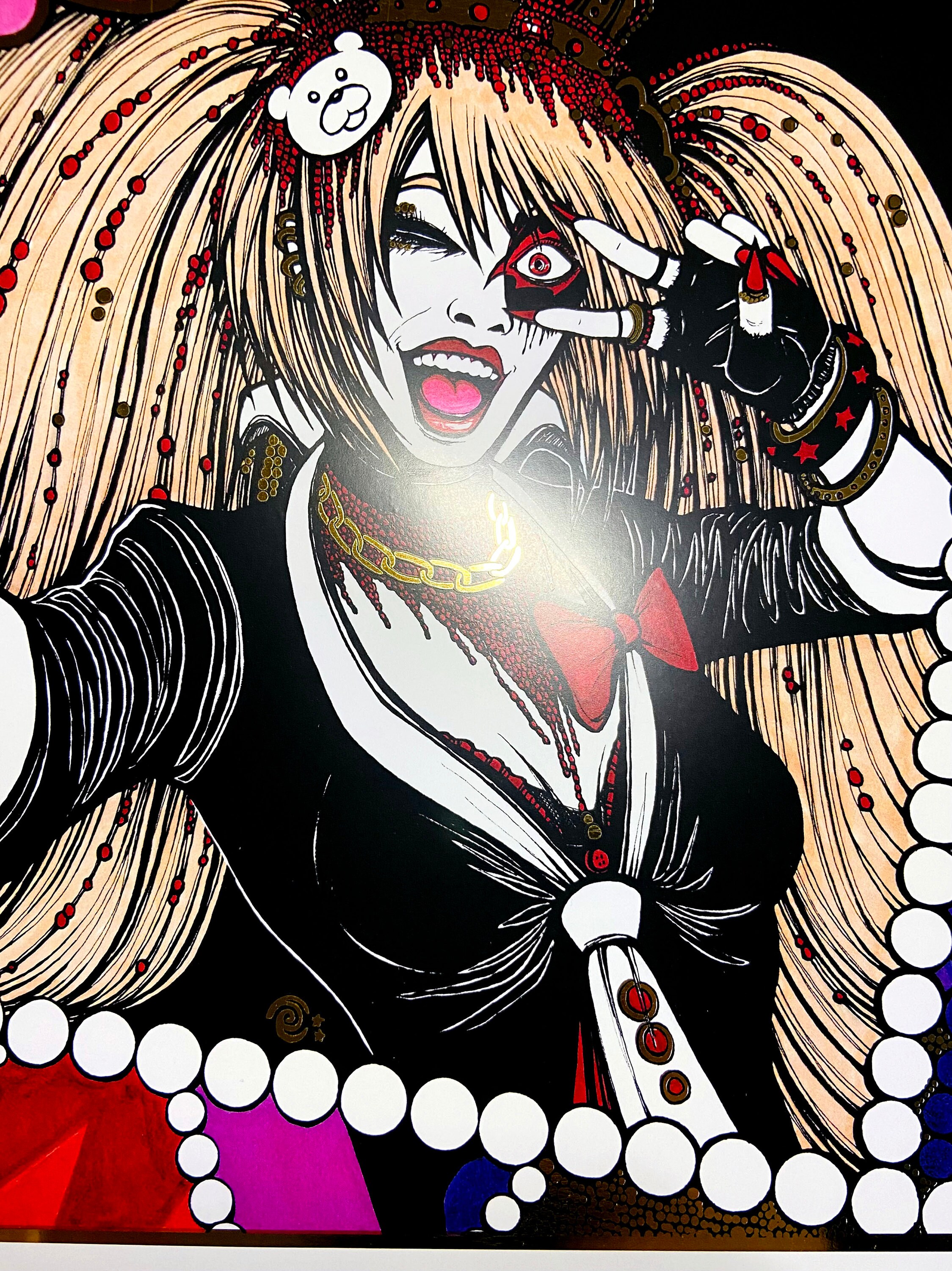 Junko Enoshima — Danganronpa — GOLD FOIL Art Print - Etsy