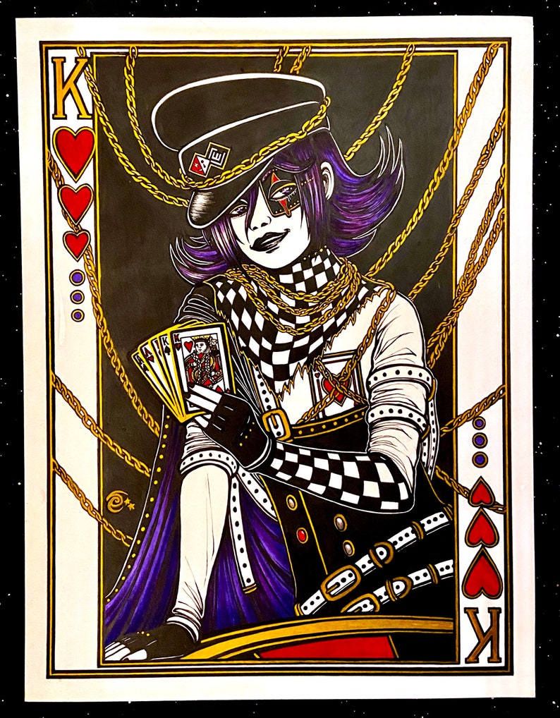 Kokichi Ouma Danganronpa V3 9x12 Original Art - Etsy