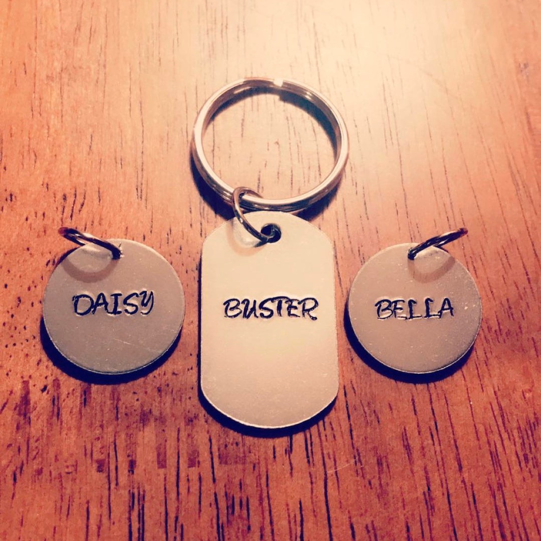 Customizable Dog Name Tags - Etsy