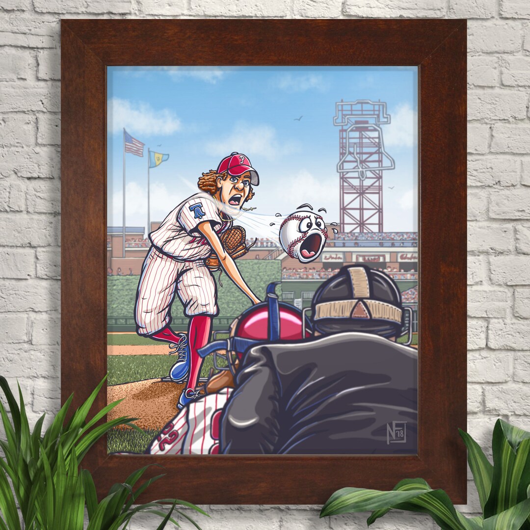 Philadelphia Phillies Giclee Art Print, Kids Room, Childrens Room, Wall ...