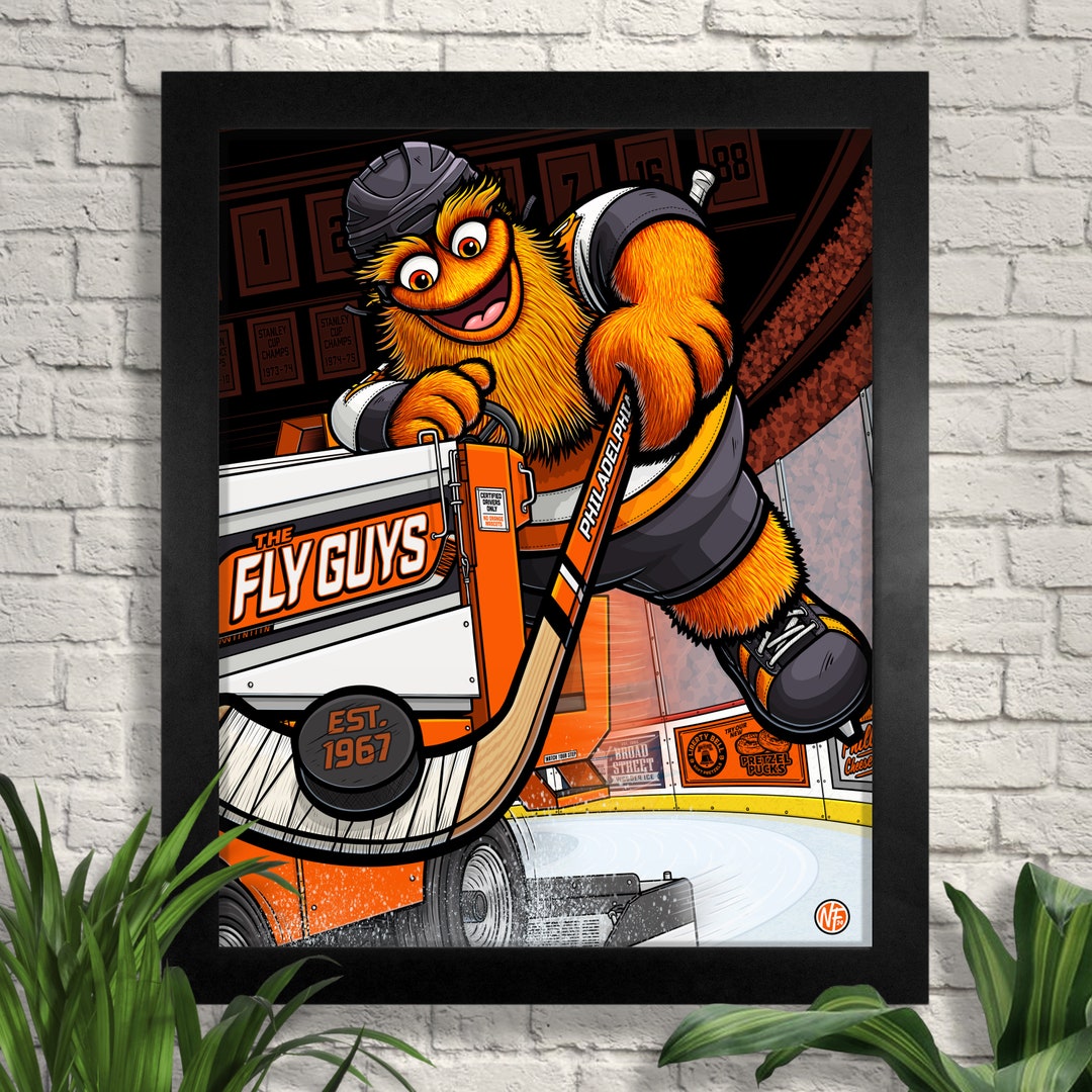 Philadelphia Hockey Mascot Art Print, the Fly Guys - Etsy
