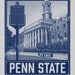 Penn State University Old Main Art Print, PSU Illustration, Nittany ...