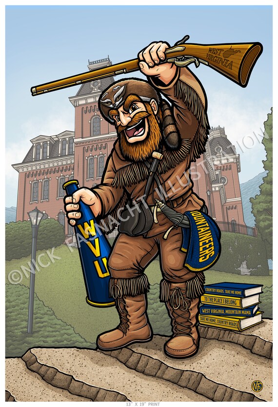 Mountaineer Mascot Clipart