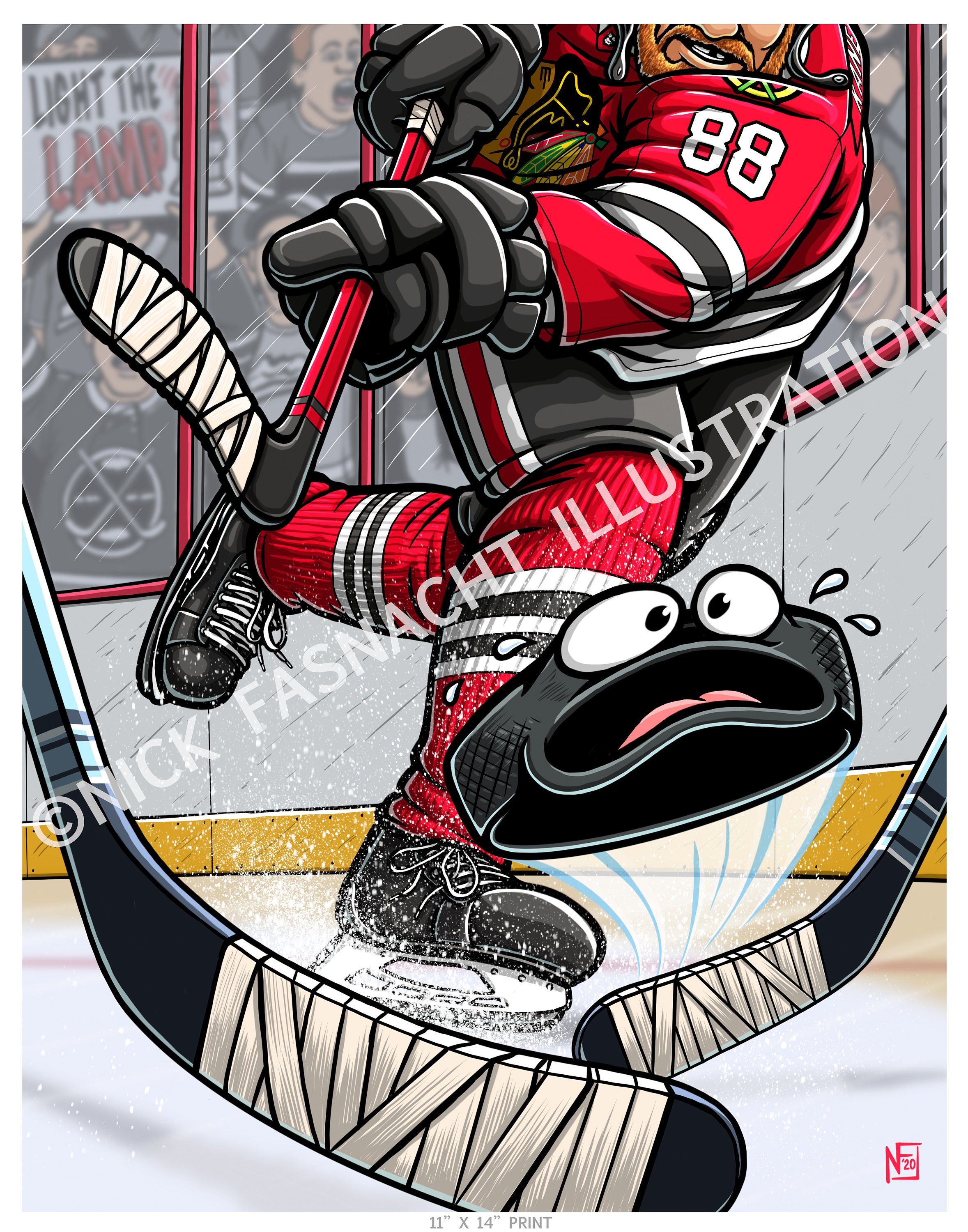 Chicago Blackhawks Art Print Patrick Kane Hockey - Etsy
