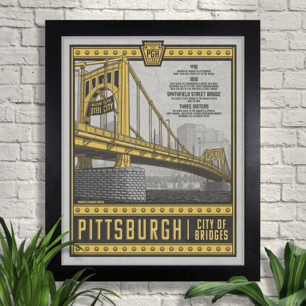 Pittsburgh Bridges - Etsy