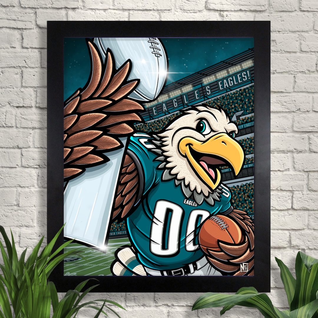 E.A.G.L.E.S...EAGLES! Football Art Print, Swoop, Philadelphia Eagles ...