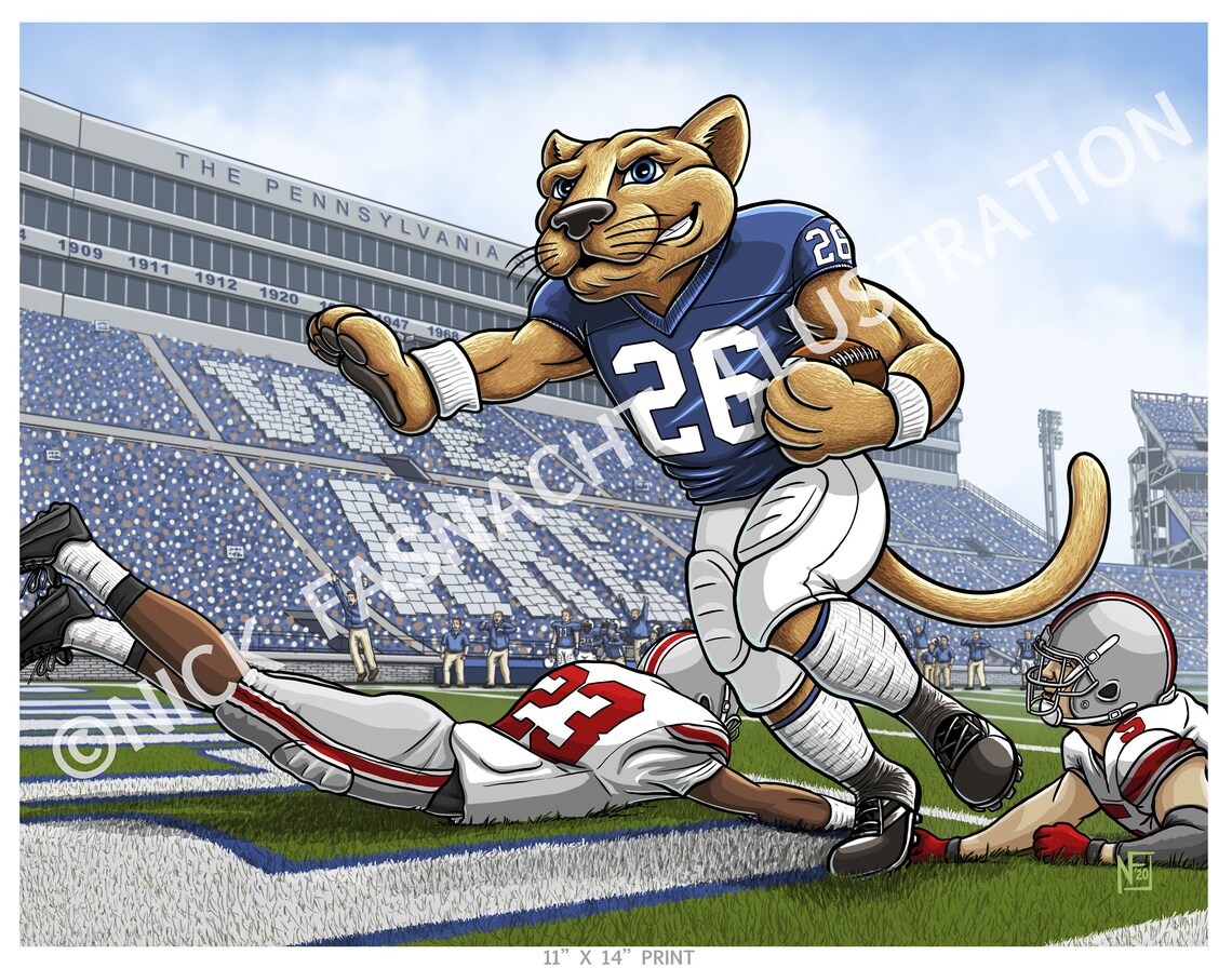 Penn State Football Art Print PSU Illustration We Are Penn | Etsy