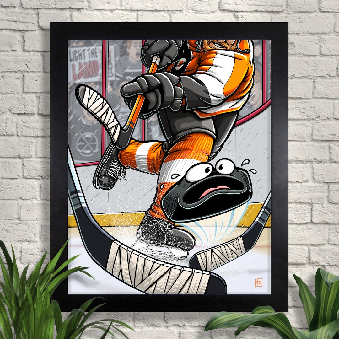 Philadelphia Flyers Art Print, Flyered Up, Hockey Illustration, Giclee ...