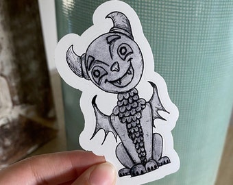 Kawaii Gargoyle Matte Vinyl Sticker Stickers Cute Decal Cut - Etsy