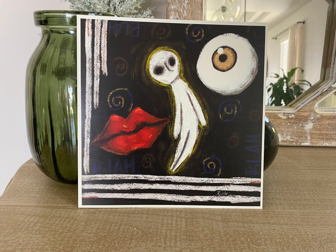 Nonsense Talk Print Dark Creepy Cute Gothic Art - Etsy