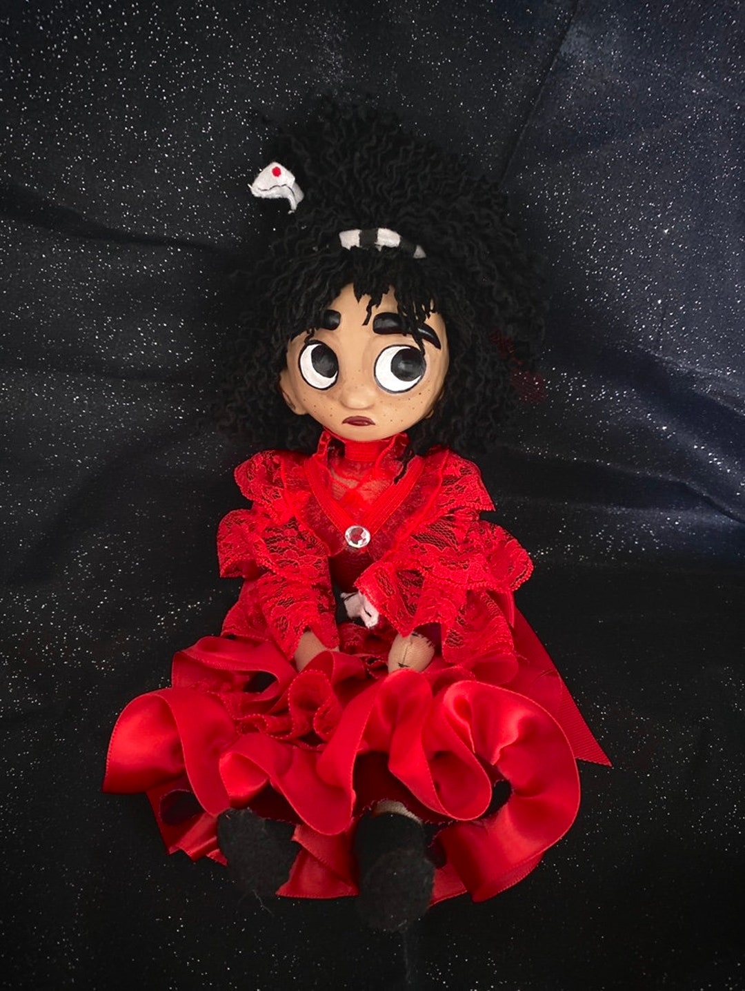 Lydia Deetz Art Doll - Gothic Dark Fantasy Halloween Burton Art ...