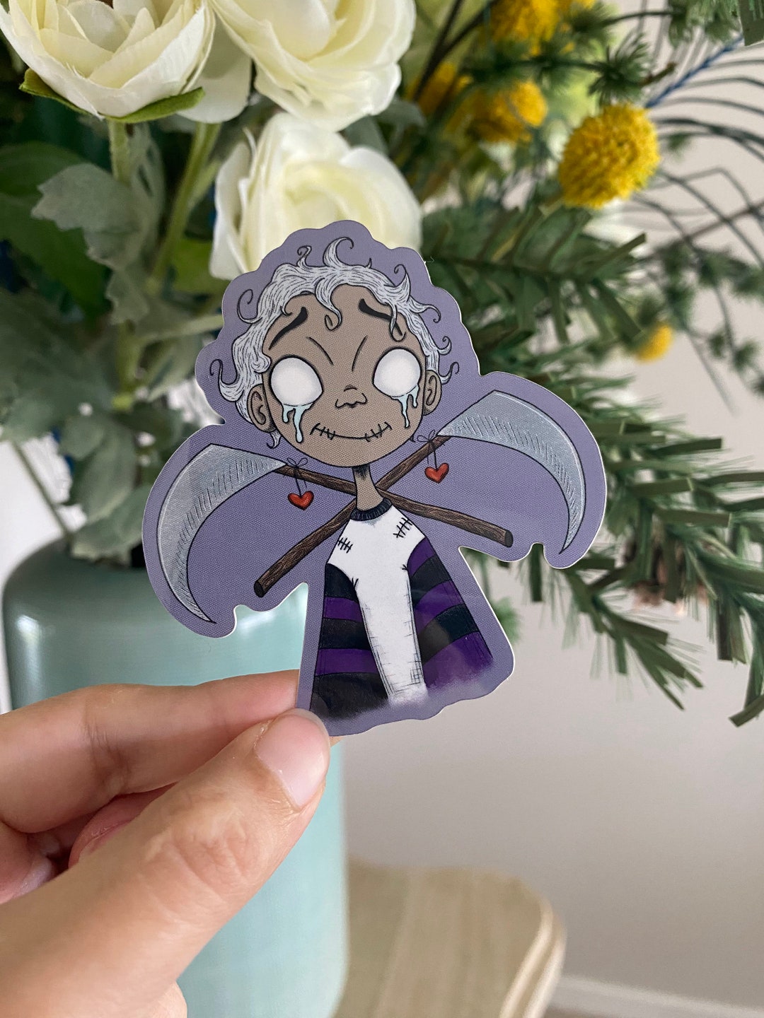 Love Hurts - Sticker - Weatherproof Vinyl - Cute Whimsical Gothic Dark ...