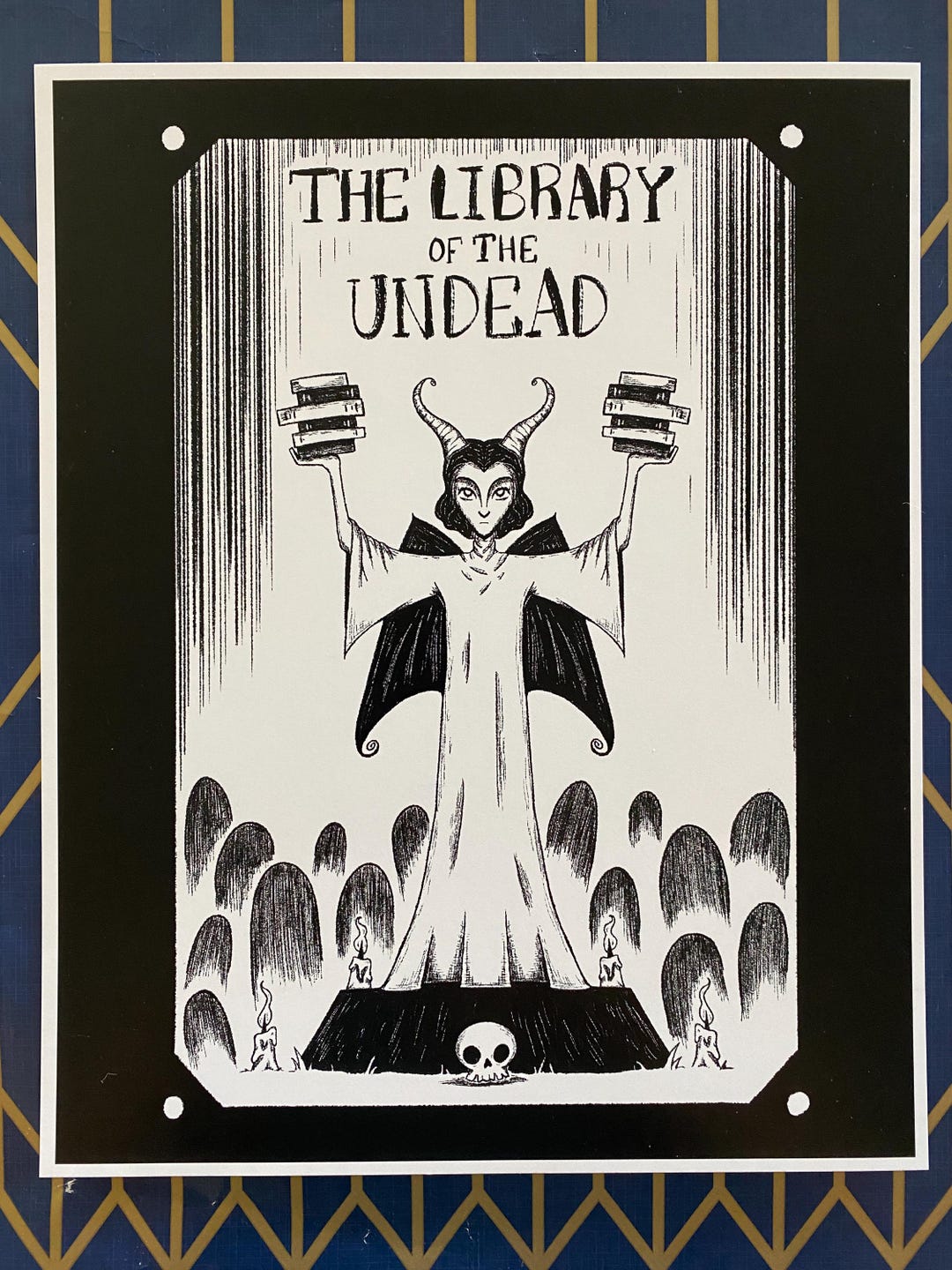 Library of the Undead - Art Print - 10x8 Inch - Dark Fantasy Goth - Etsy
