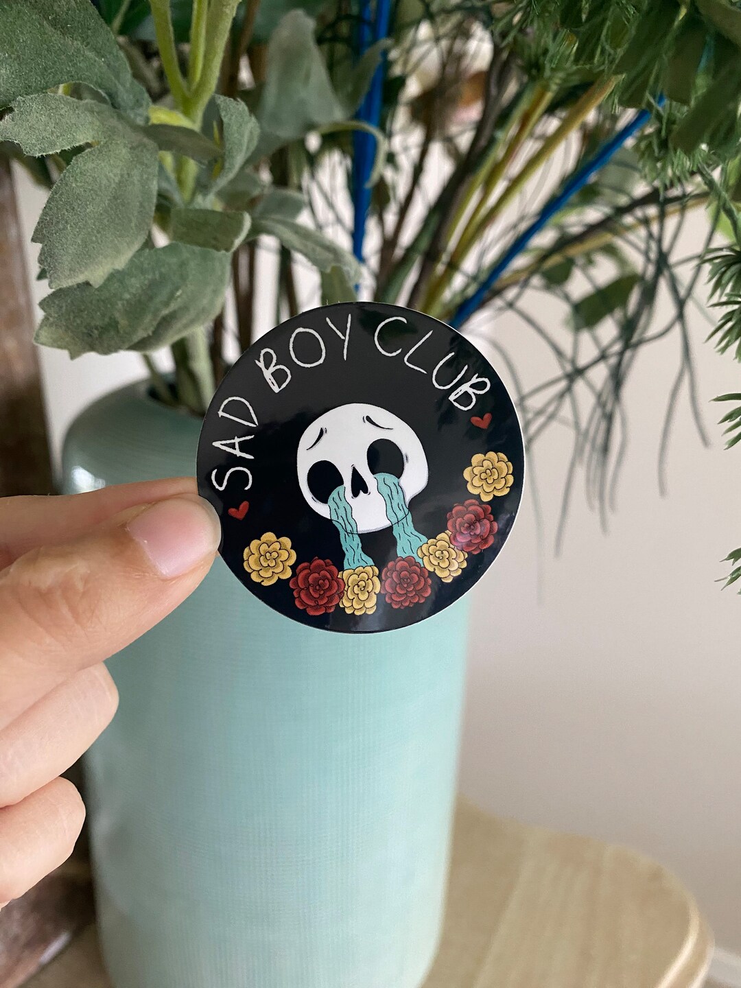 Sad Boy Club - Sticker - Weatherproof Vinyl - Dark Gothic Whimsical ...