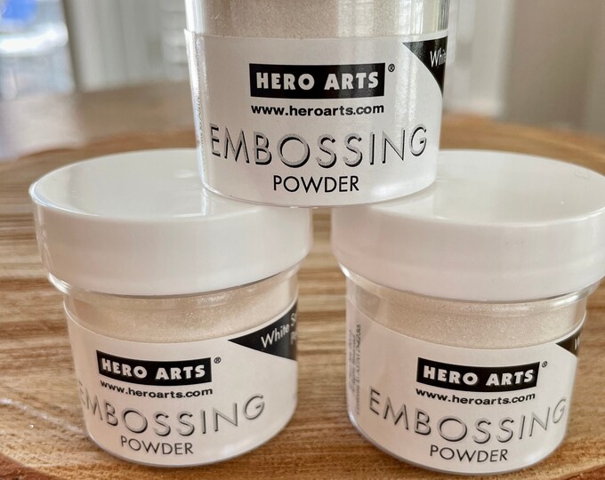 White Satin Pearl Embossing Powder Hero Arts - Etsy