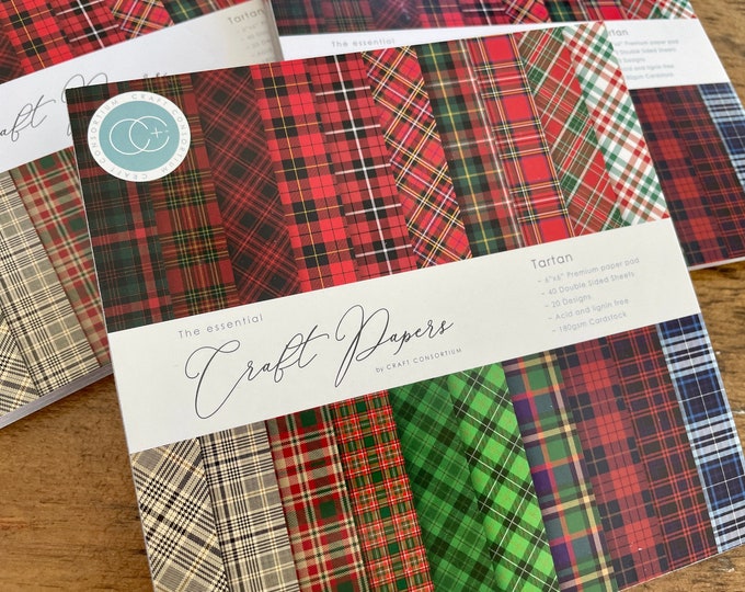 Tartan Plaid Craft Consortium Double-sided Paper Pad 6x6 40/pkg - Etsy