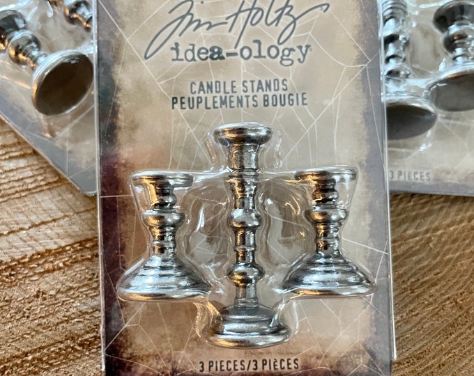 DISCONTINUED Tim Holtz - Candle Stands - Idea-ology Metal Adornments ...