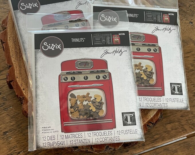 Tim Holtz Sizzix Retro Oven Thinlits Die Set - Etsy