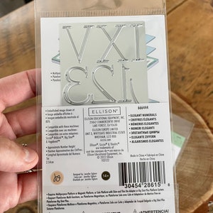 Elegant Numerals Sizzix Thinlits Die by Jennifer Ogborn - Etsy